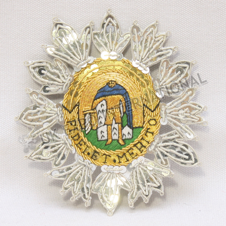 NELSON ORDER OF ST FERDINAND MERITO Hand Embroidery Badge